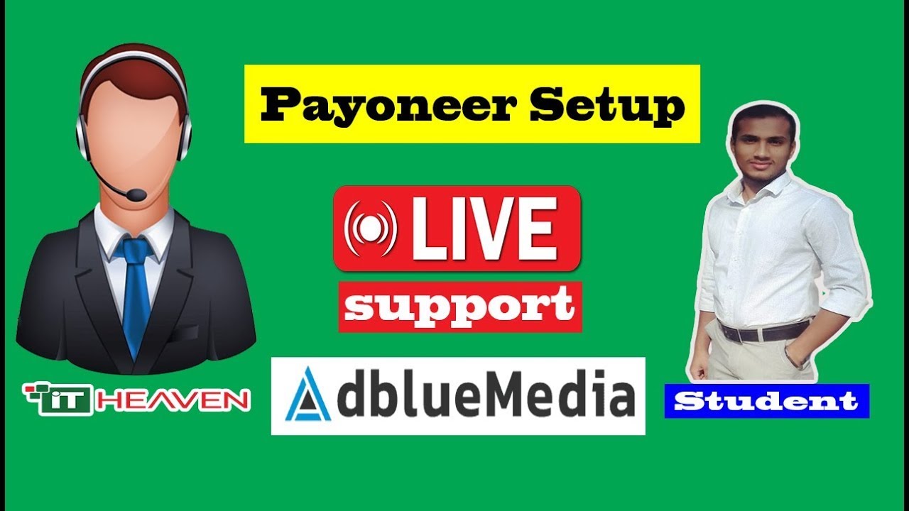 Live Support And Payoneer Setup On AdBlue Media! IT Haven Ltd - YouTube