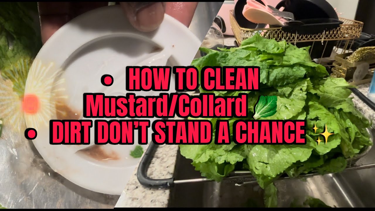 No Grit, No Dirt | How I Clean & Peel Mustard Greens (With a Little ...
