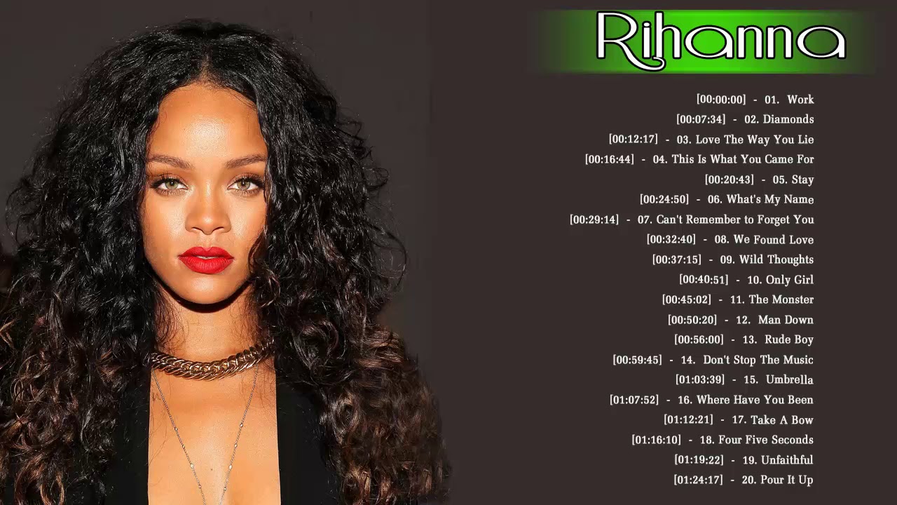 The Best Songs Of Rihanna - Rihanna Greatest Hit - Rihanna Playlist ...