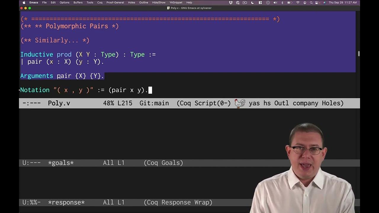 Polymorphic Pairs and Options | Software Foundations in Coq | LF | Poly - YouTube