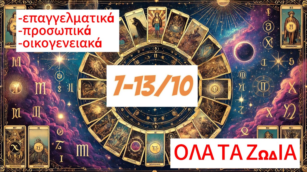 ♠️ΕΒΔΟΜΑΔΑ 7-13 ΟΚΤΩΒΡΙΟΥ (ΟΛΑ ΤΑ ΖΩΔΙΑ) #manos_tarot #tarot #ταρω # ...
