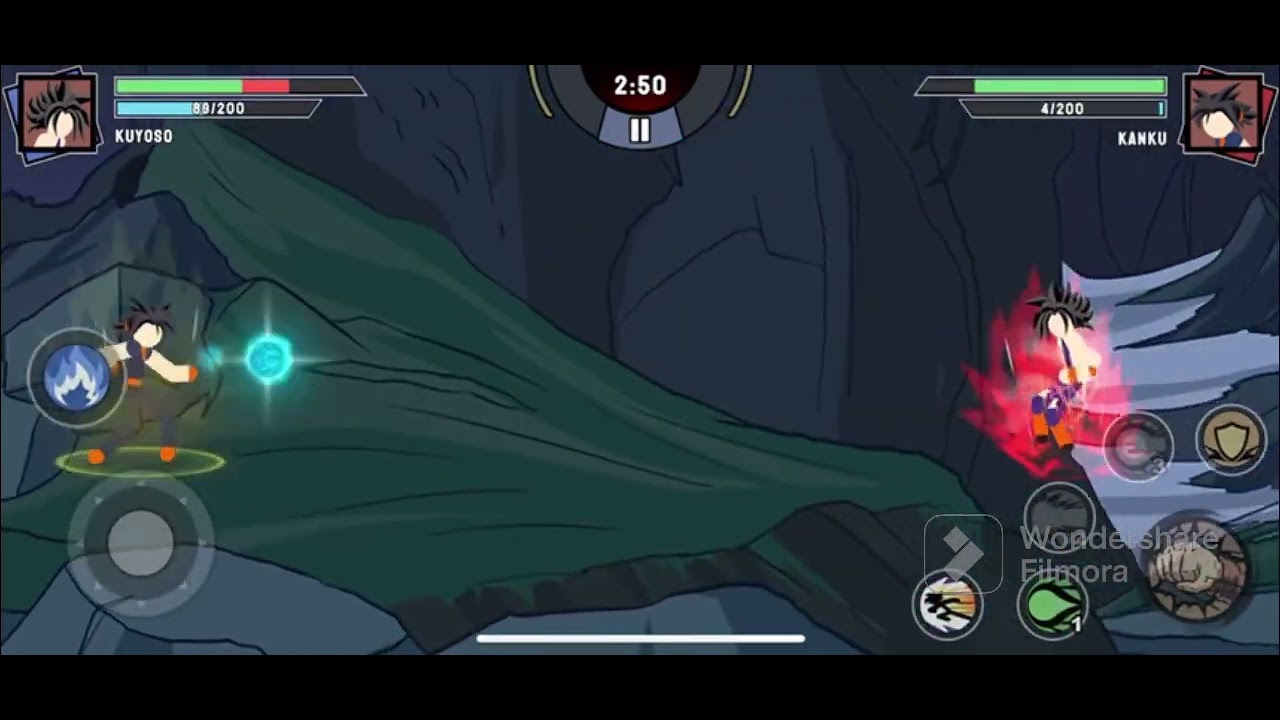 Kuyoso Vs Kanku [Stickman warrior Hard mode] Close Game lol - YouTube