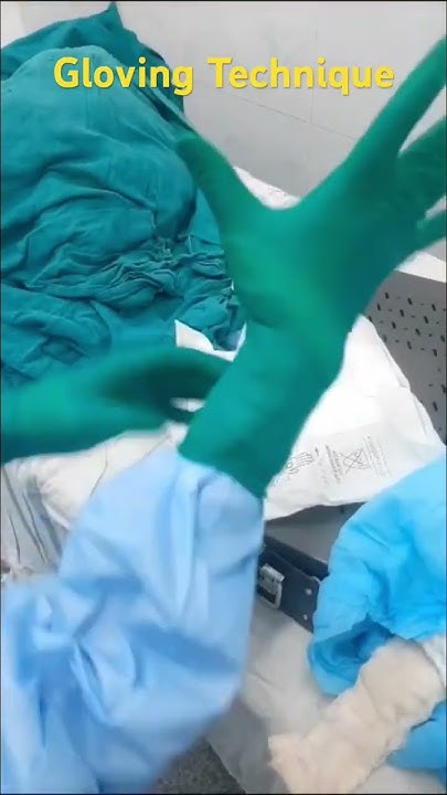 Sterile gloving technique| gloving | How to wear surgical glove | # ...
