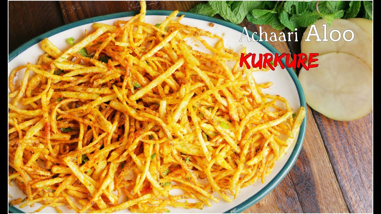 Kurkure Aloo Fry Recipe-Quick and Easy Aloo Fry-Crispy Potato Fingers ...