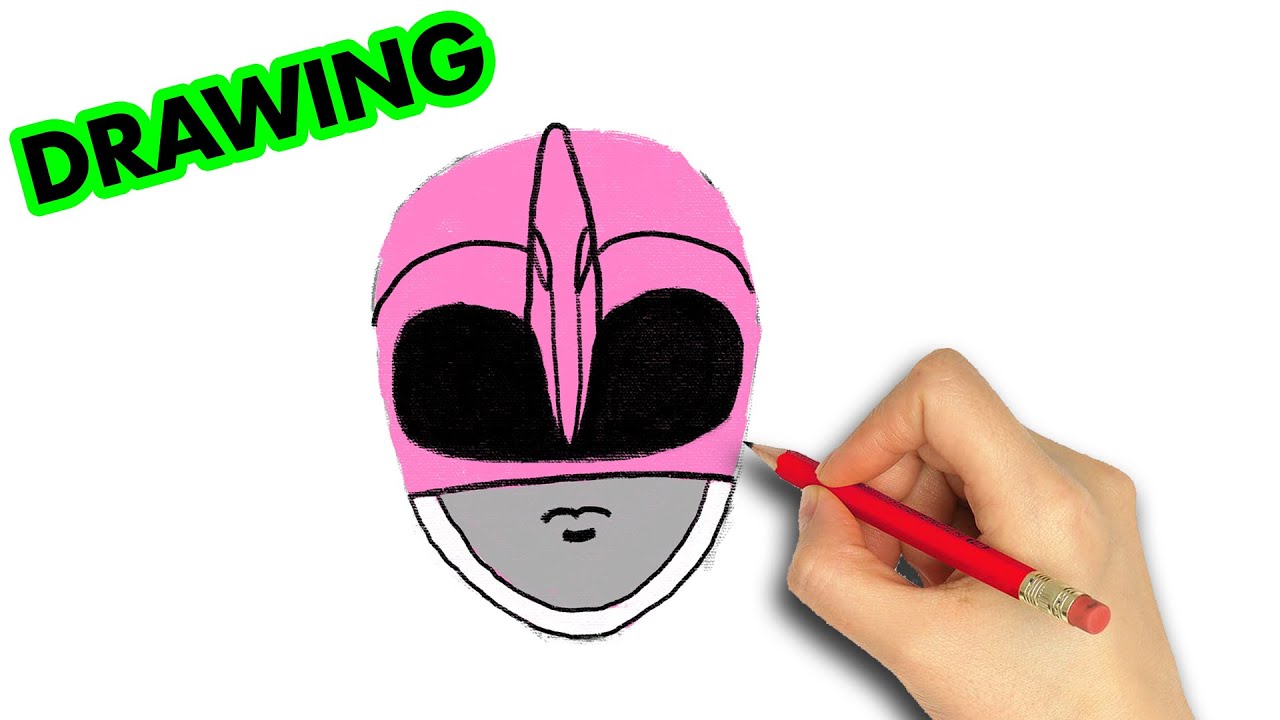 how to draw Power Rangers Pink | Art Therapy - YouTube