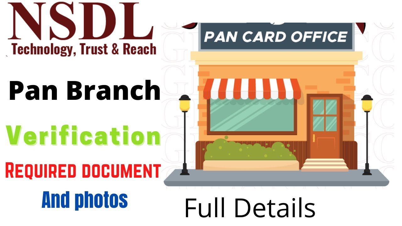 NSDL PAN card branch verification process - YouTube