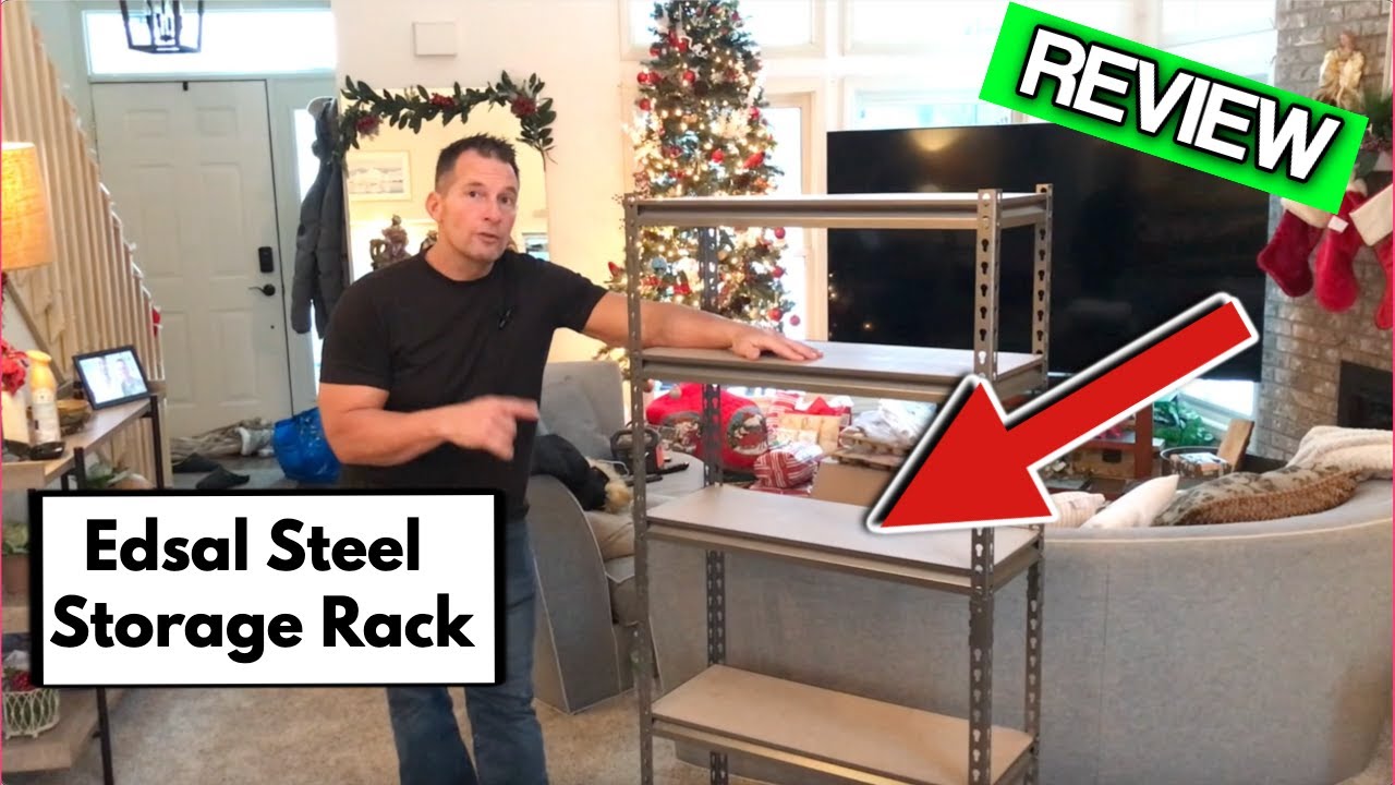 Edsal Steel Storage Rack - YouTube