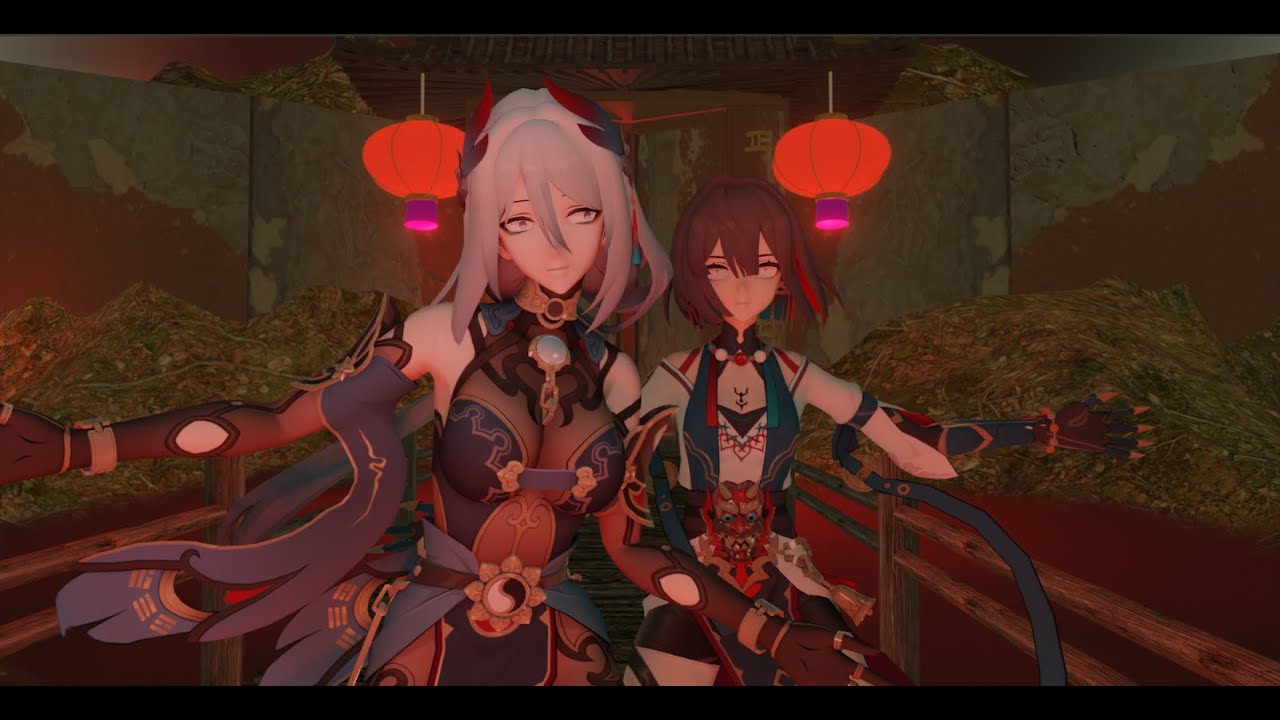 {MMD}Meg and Dia/MONSTER(remix){honkai star rail/Hanya, Xueyi} - YouTube