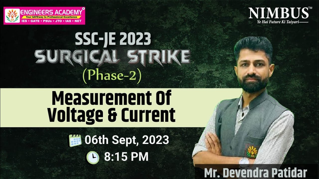 𝐒𝐮𝐫𝐠𝐢𝐜𝐚𝐥 𝐒𝐭𝐫𝐢𝐤𝐞 | Measurement for SSC JE 2023 (EE ) - 🔴 Live Class ...
