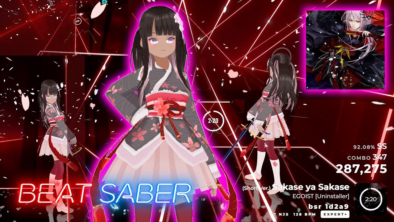 [BeatSaber] Sakase ya Sakase - EGOIST Expert+ Difficulty - YouTube
