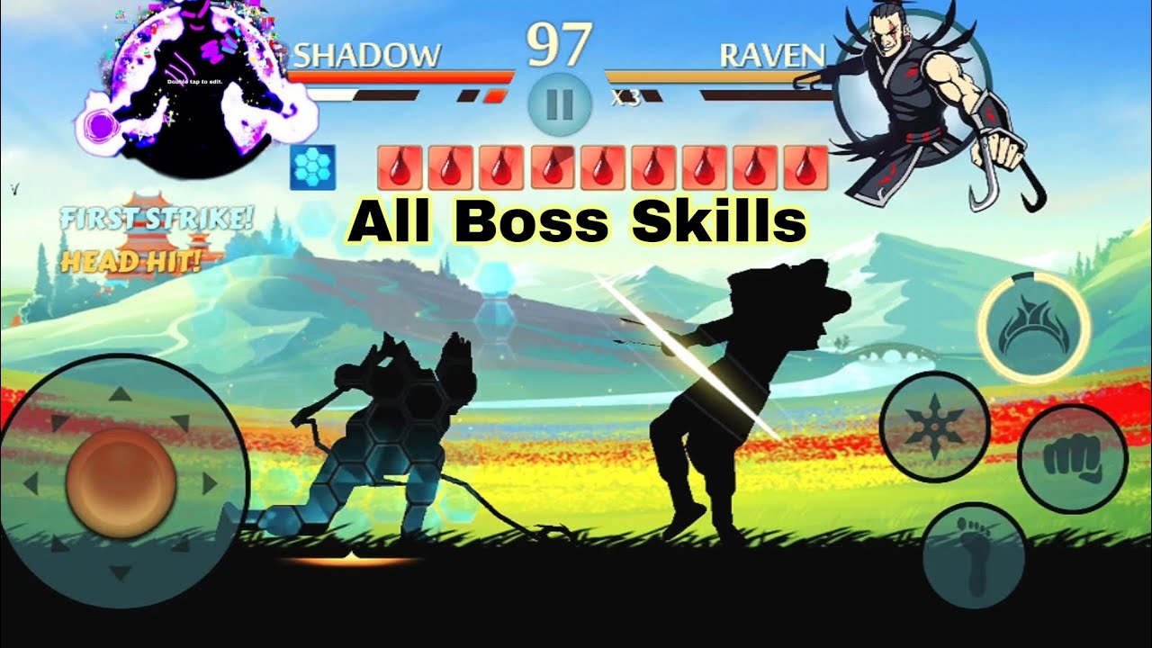Shadow Fight 2 All Boss Skills - YouTube