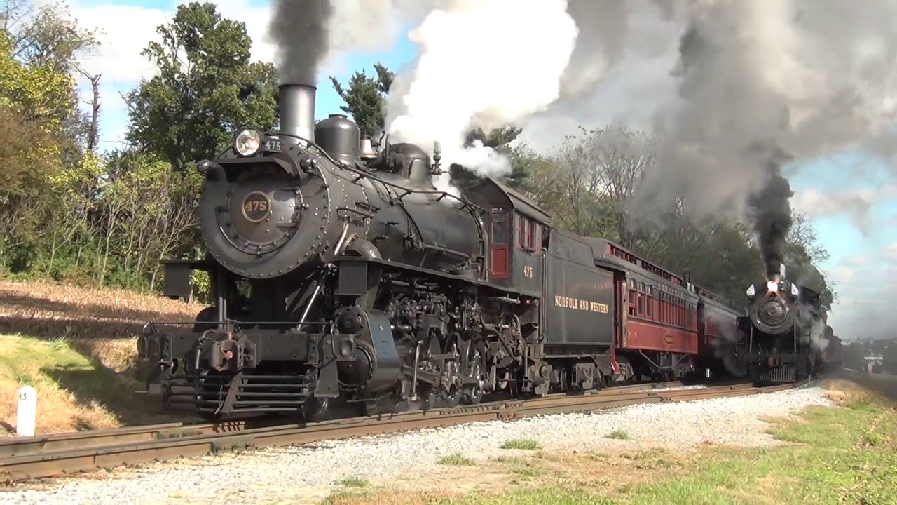 Steam from Sunrise to Sunset at Strasburg: Doubleheader! - YouTube