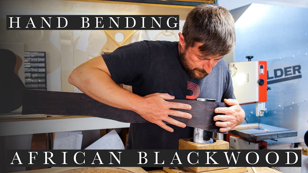 Bending Acoustic Guitar Sides by Hand - African Blackwood - YouTube
