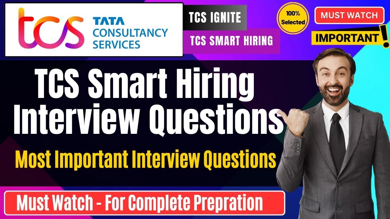🔥TCS Smart & Ignite Interview Questions | Most Asked HR interview ...