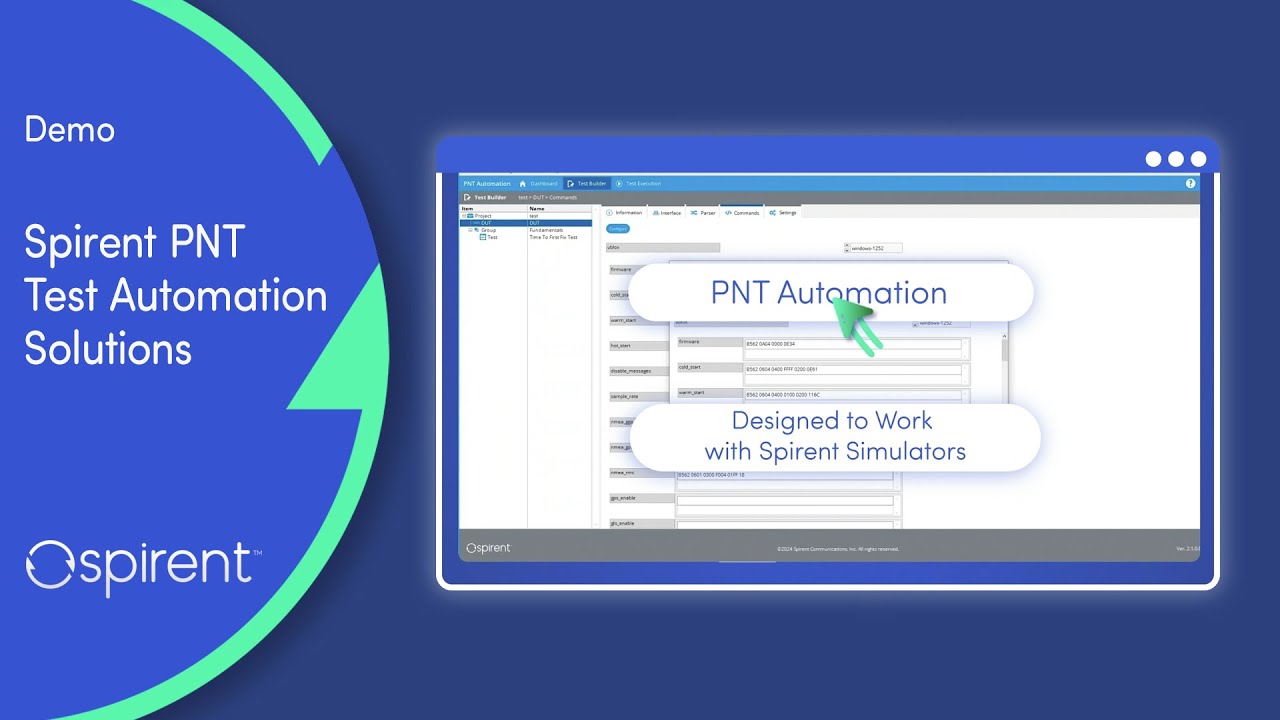 Demo - PNT Automation Test Solutions with Spirent - YouTube