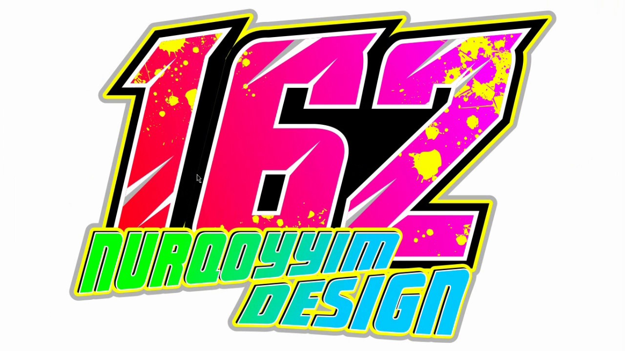 TUTORIAL CORELDRAW Cara Membuat Nomor Star balapan MOTOR - YouTube