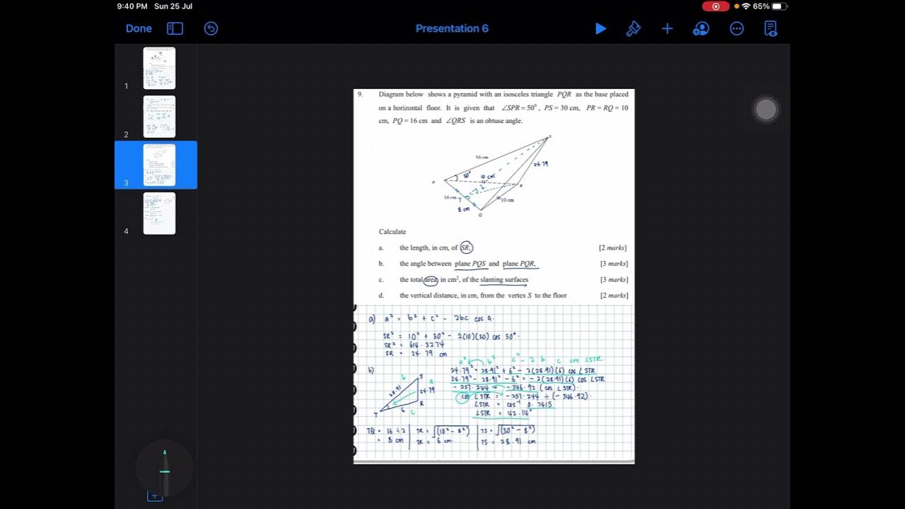 ADDMATHS F4 SOLUTION OF TRIANGLES by afiza - YouTube