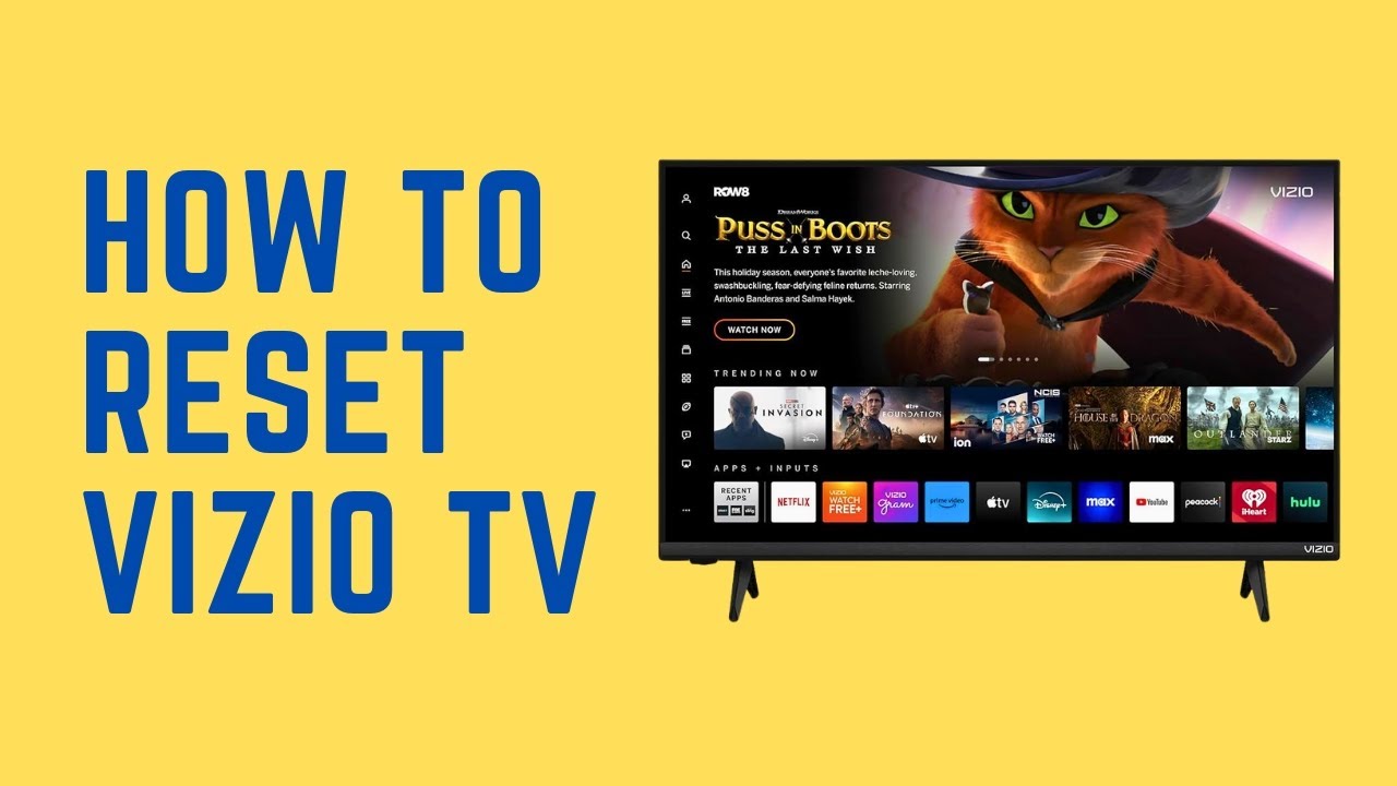 How To Reset VIZIO TV (Hard, Soft, Factory Reset) - YouTube