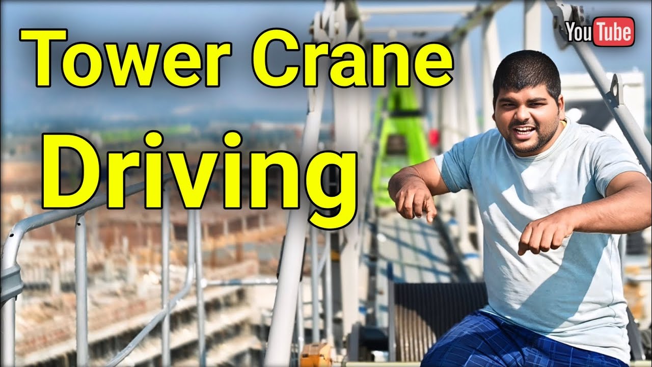 Tower Crane Driving 🏗️ | How to operate a tower crane | Tower crane ...