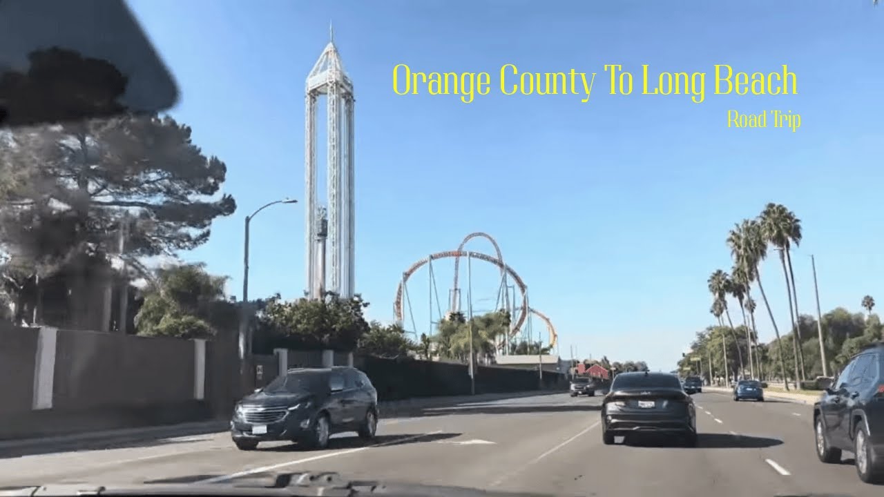 Orange County to Long Beach, California 4K60 HDR Road Trip - YouTube