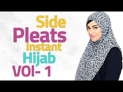 Side Pleats Instant Hijab Volume 1 | Elegant Hijab Style | Hijabeaze by Urooj
