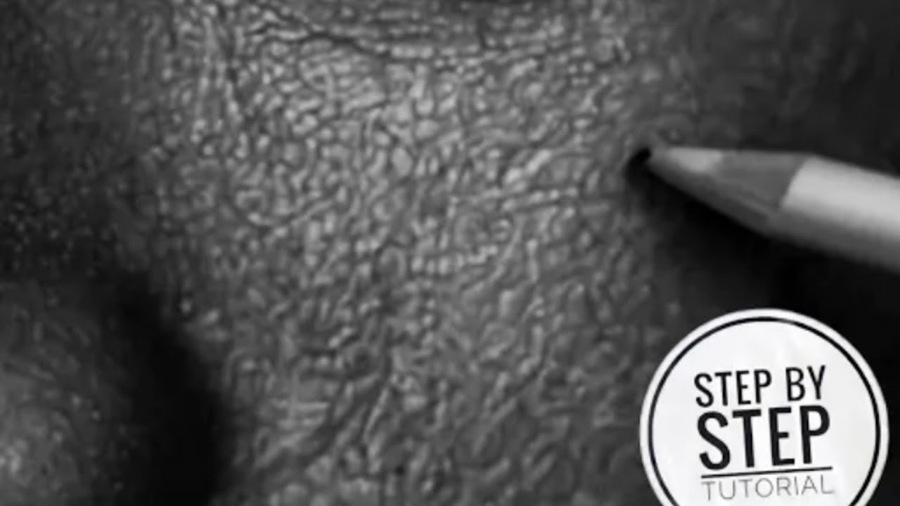 How to draw Realistic Skin Texture & Pores | step by step skin texture ...