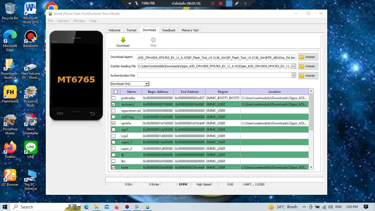 ROM( FIRMWARE ) Oppo A5s CPH1909 SP Flash Tool - YouTube