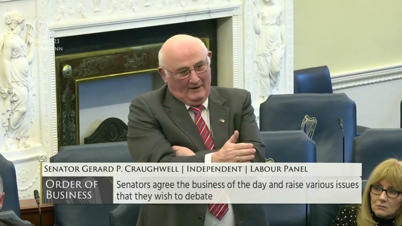 Senator Gerard Craughwell- speech from 2 Feb 2023 - YouTube