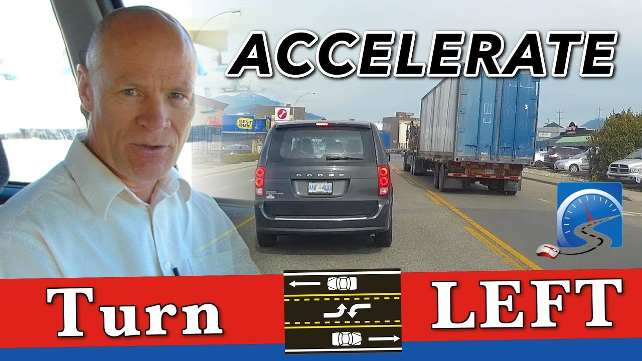 How to Turn Left Using a Left Centre Turning Lane - YouTube
