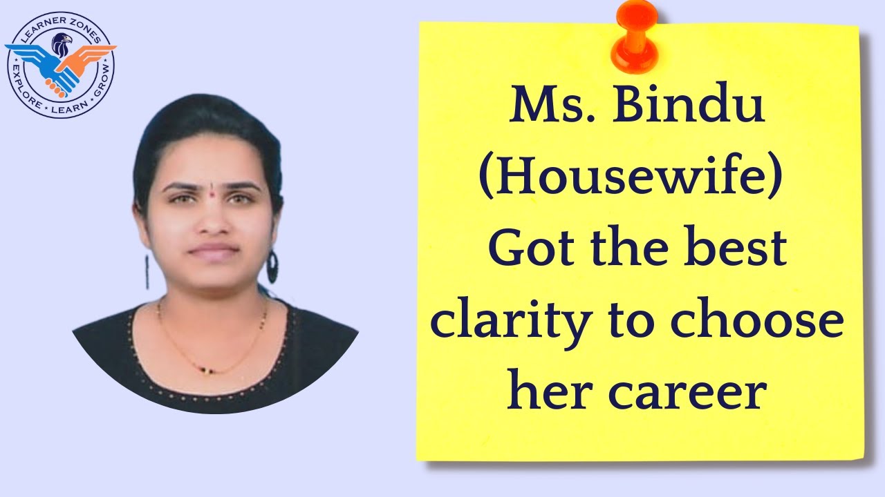 Career Clarity for Housewives: Ms. Bindu's Transformation Story - YouTube