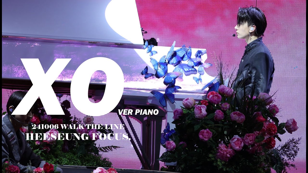 [4K] 241006 WALK THE LINE 'XO' ver piano :: ENHYPEN HEESEUNG FOCUS. 엔 ...