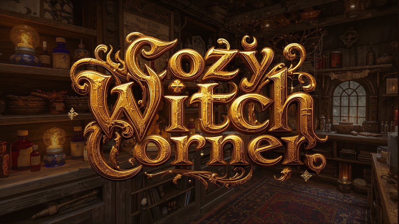 Cozy Witch Corner | Magical Fireplace Ambience | Relaxing Music for Reading, Study & Sleep - YouTube