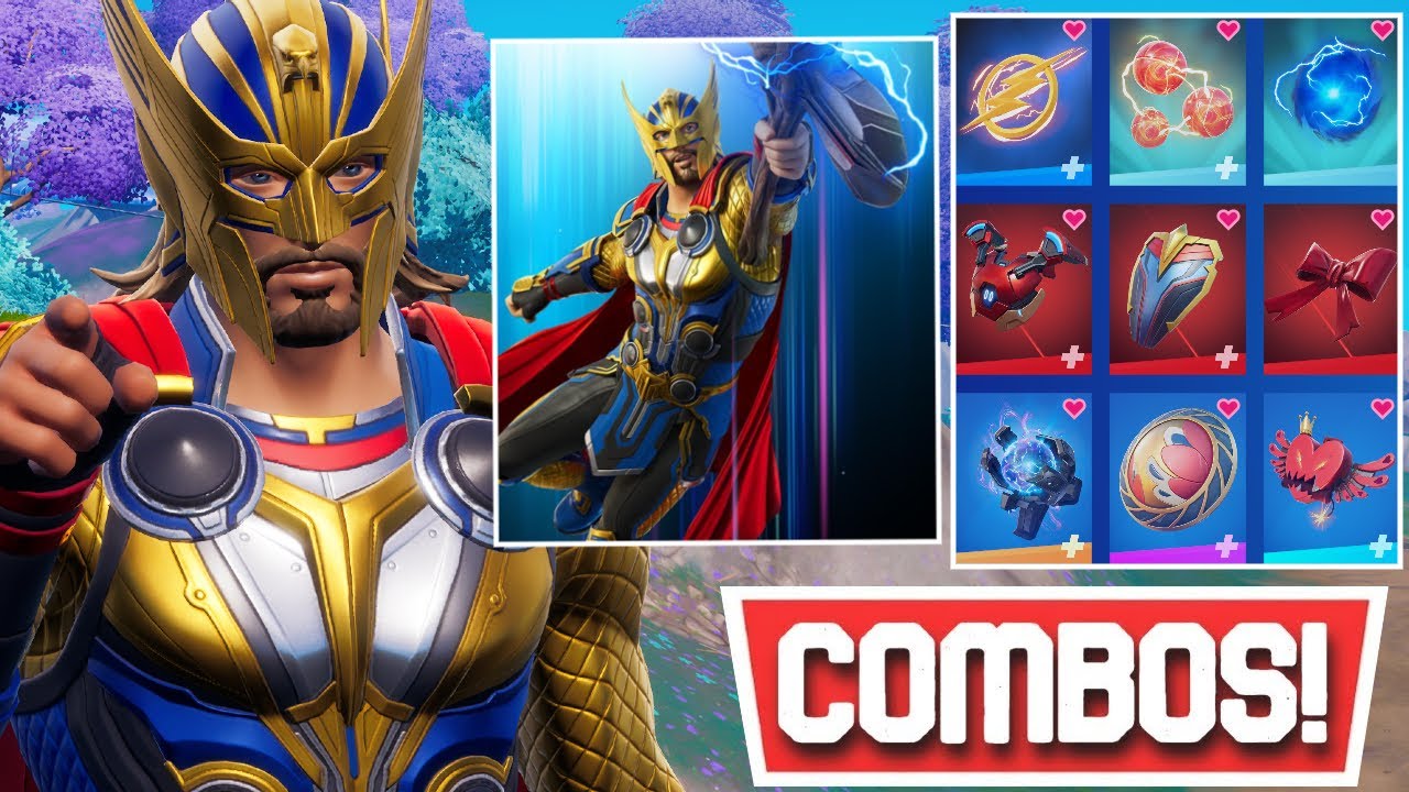 *NEW* BEST THOR ODINSON SKIN [GODS OF THUNDER PACK] COMBOS! | Fortnite ...