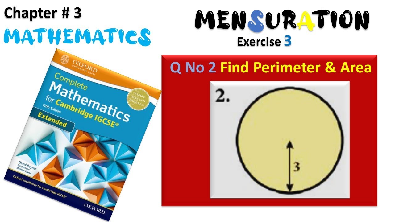 Mensuration Chapter 3 EX NO 3 Q No 2 Cambridge Mathematics IGCSE ...