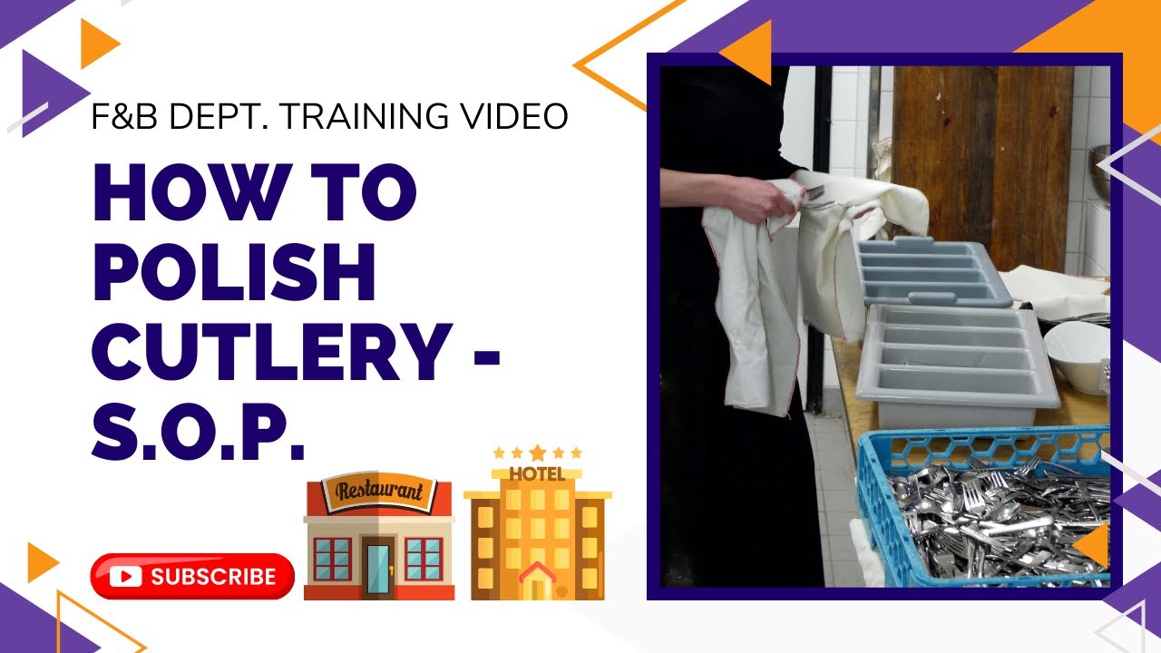 How to Polish Cutlery SOP F&B Training Presentation - YouTube