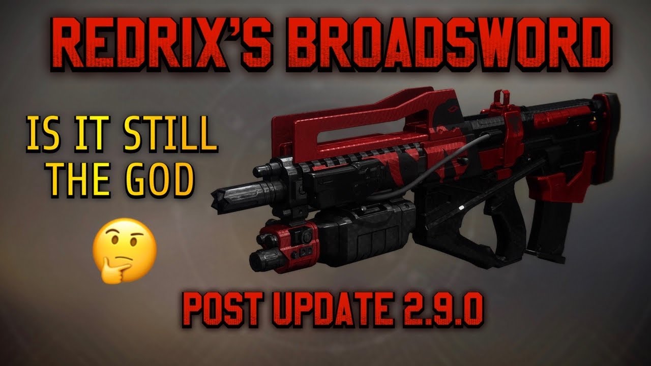Redrix's Broadsword, Post Update 2.9.0 - YouTube