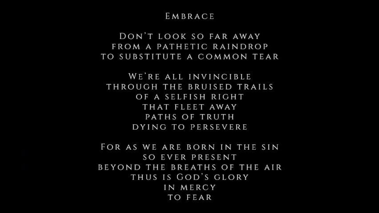 Embrace (Poem 2016) - YouTube