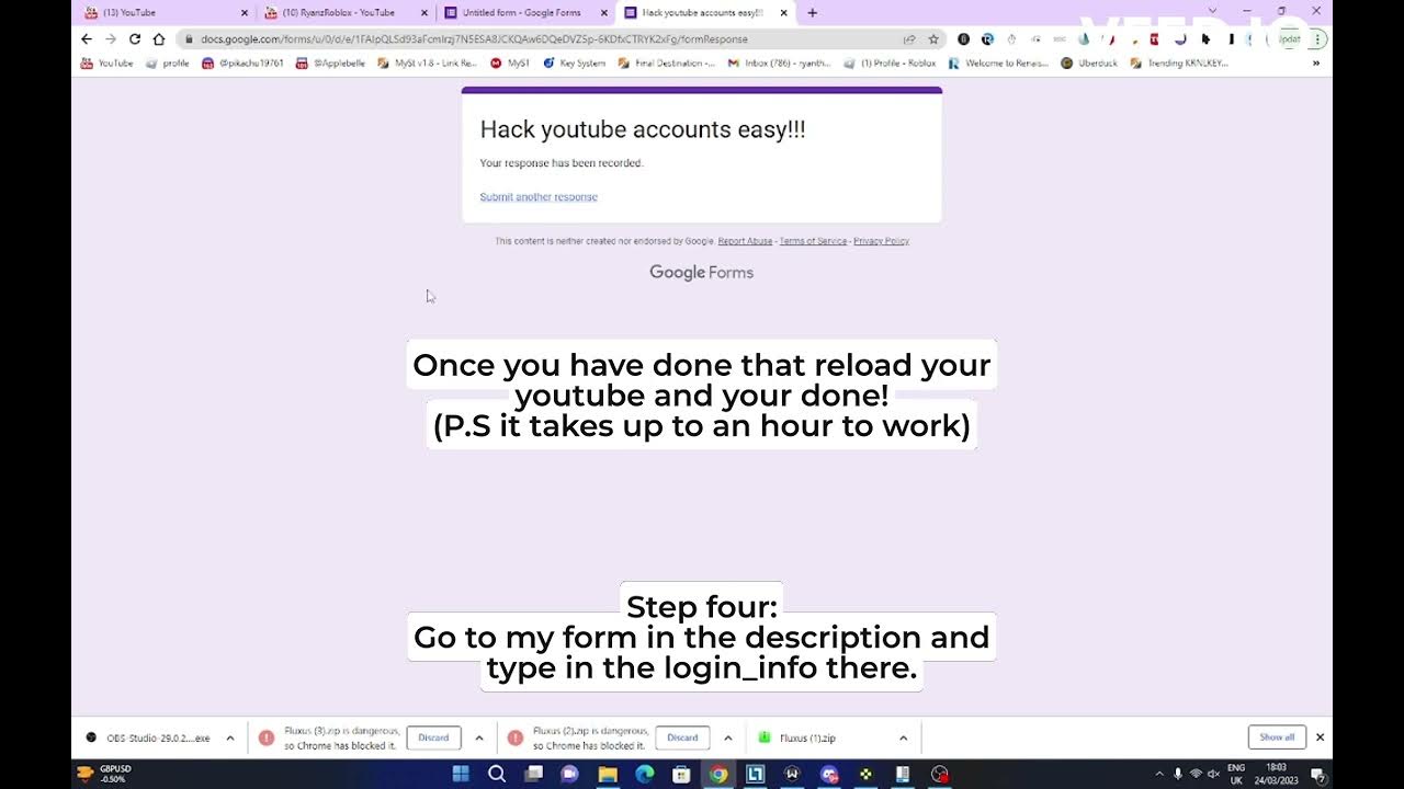 HOW TO HACK YOUTUBE ACCOUNTS EASY 1 MINUTE!! - YouTube