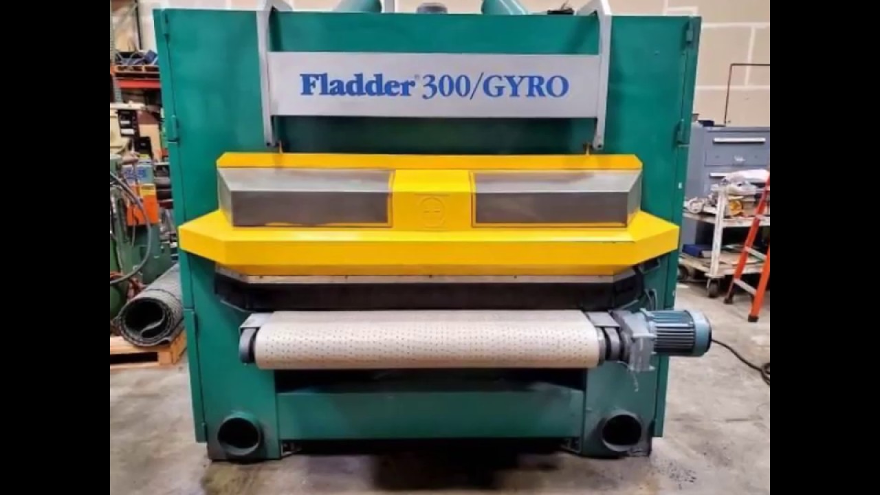 Fladder Gyro 300 Brush Deburring (Wood) Machine - YouTube