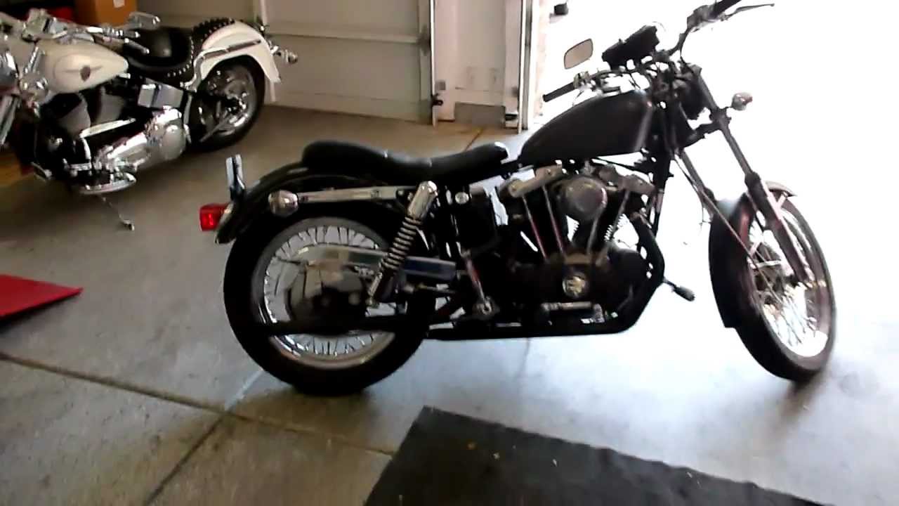 Ironhead Sportster 1973 XLCH. - YouTube