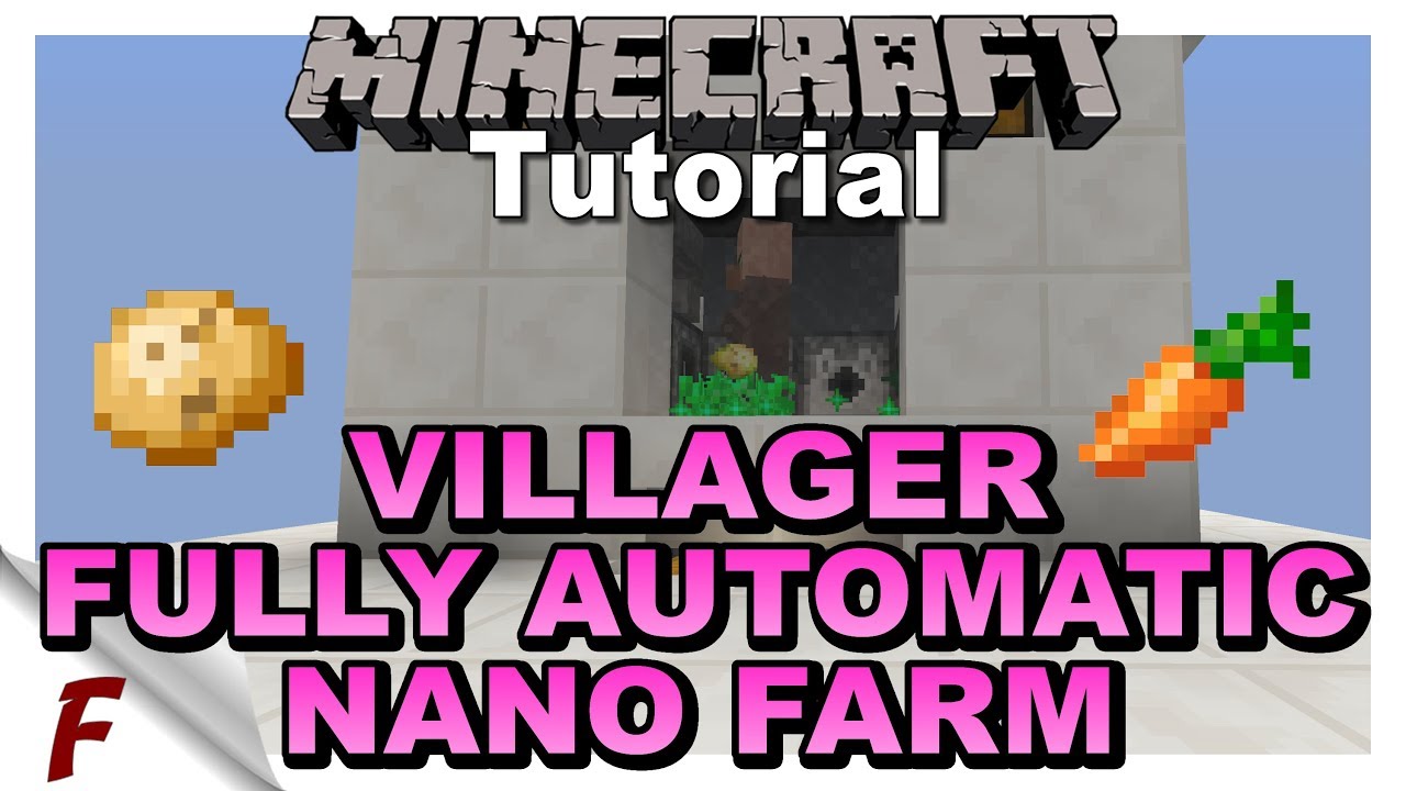 Minecraft Fully Automatic Villager Micro Potato and Carrot Observer ...