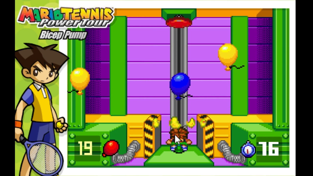Mario Tennis Power Tour - Bicep Pump (2005 PC Game) - YouTube
