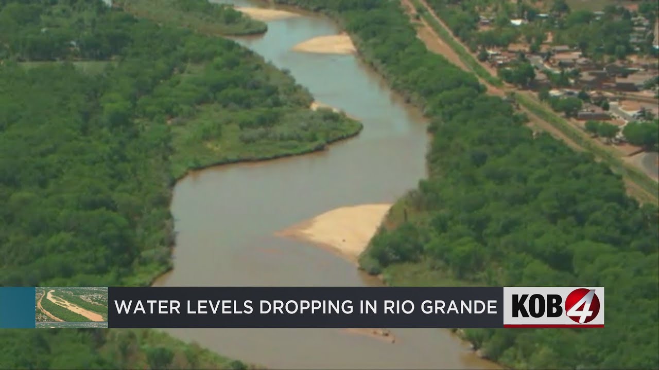 Rio Grande water levels begin to drop - YouTube