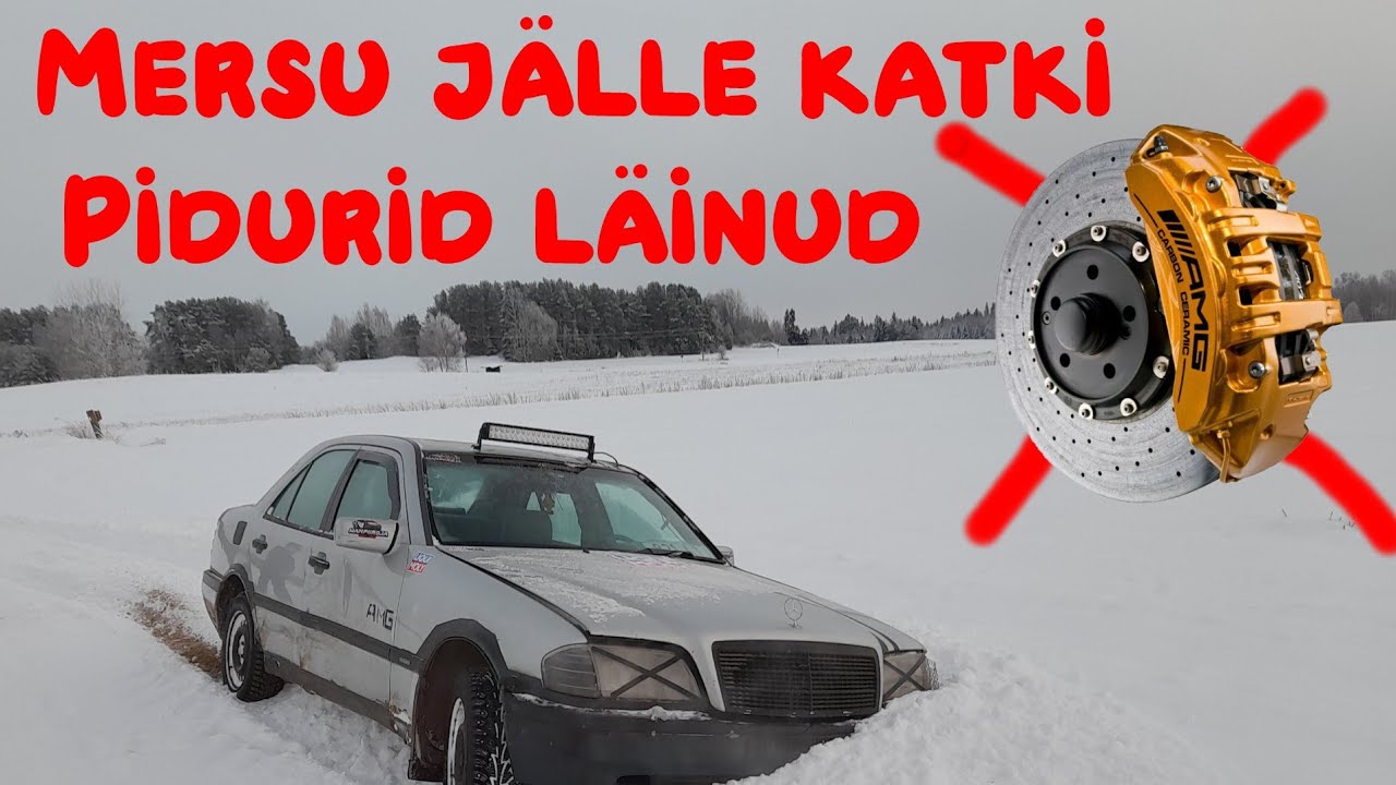 Mersu kraavis ja pidurid läinud (talverõõmud) - YouTube