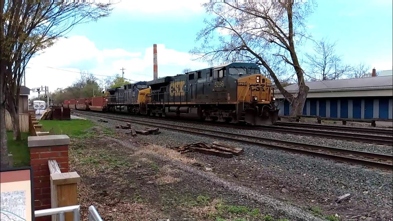 [HD] CSX Q168 Intermodal Train Eastbound - Fairport, NY - (4/18/21) - YouTube