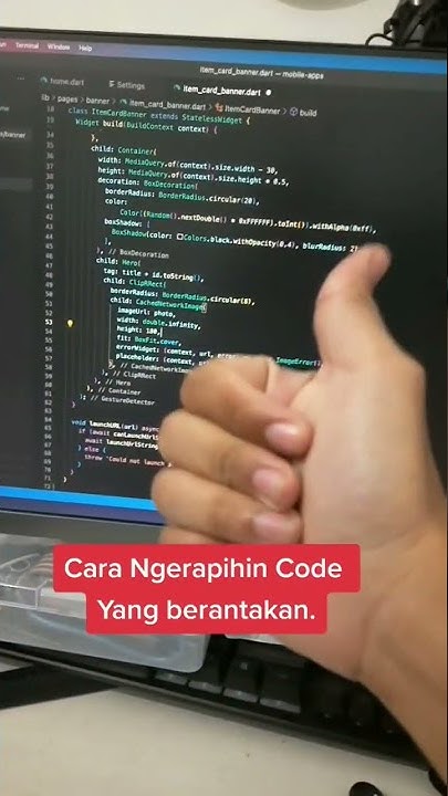 cara merapikan code yang berantakan di vs code. #anakit #teknikinformatika #coding #programmer ...