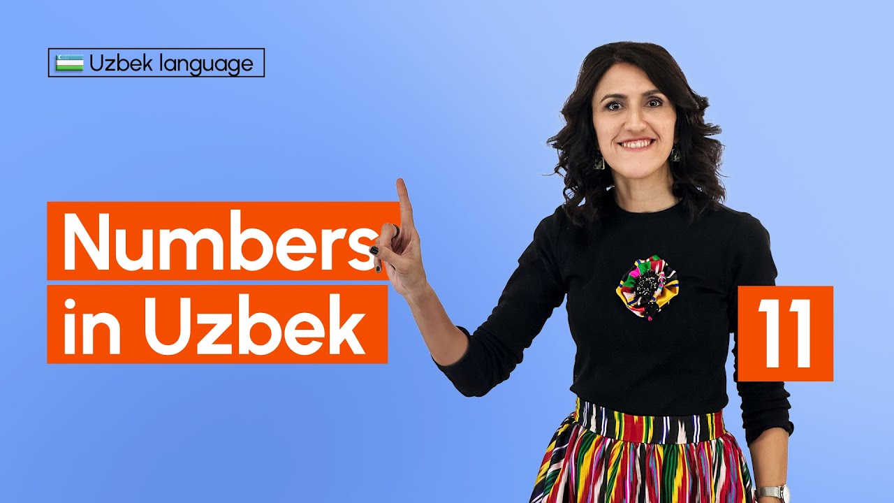 Raqamlar | Numbers in Uzbek | 11th lesson | Uzbek language for ...