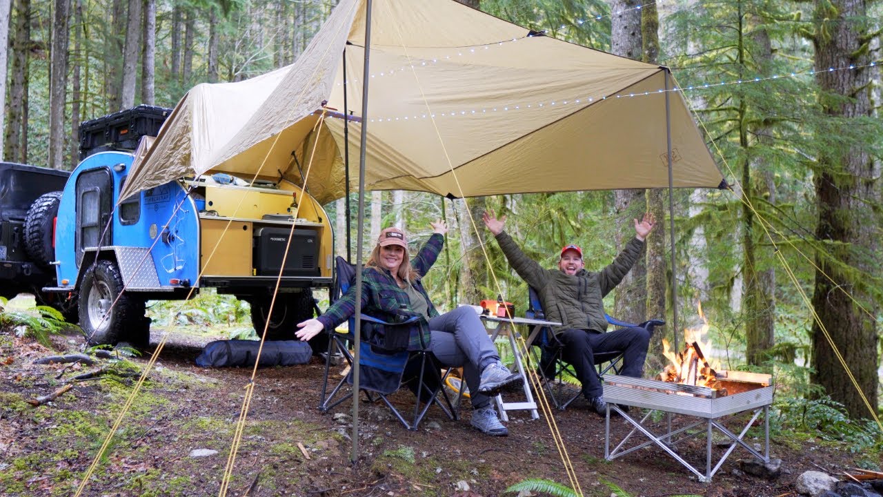 This Is The Best We Could Do | Searching For Camp In The Rain - YouTube