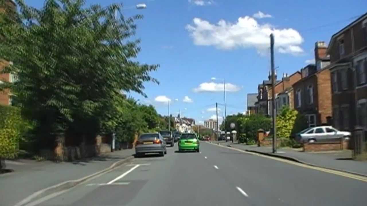 Driving Along Tudor Way, Bromyard Road & Tybridge Street, Worcester ...
