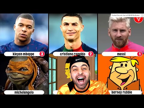 ÇİZGİ FİLM KARAKTERLERİNE BENZEYEN FUTBOLCULAR 😱🤣 Ronaldo, Messi, Neymar, Mbappe, Haaland